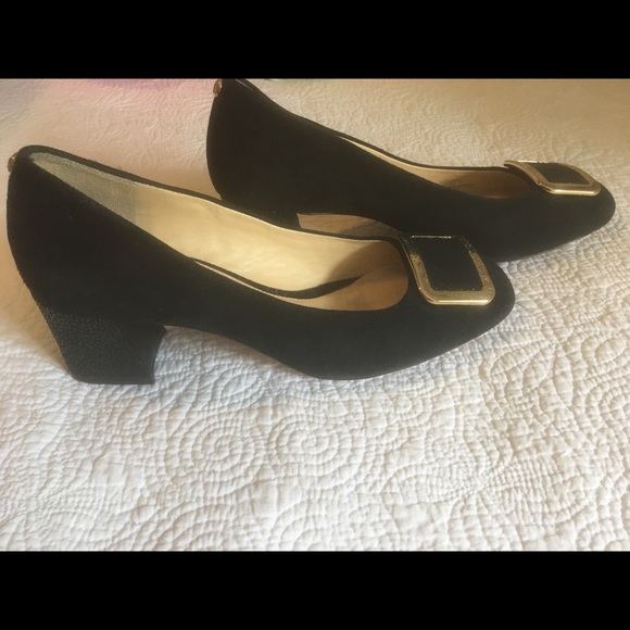 Vero Cuoio | Shoes | Vero Cuoio Italian Vintage Black Leather Heel 7m ...